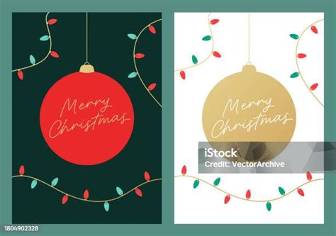 Template Desain Vektor Kartu Natal Kartu Ucapan Selamat Natal Ilustrasi