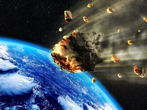 The Asteroid Going Through Earth