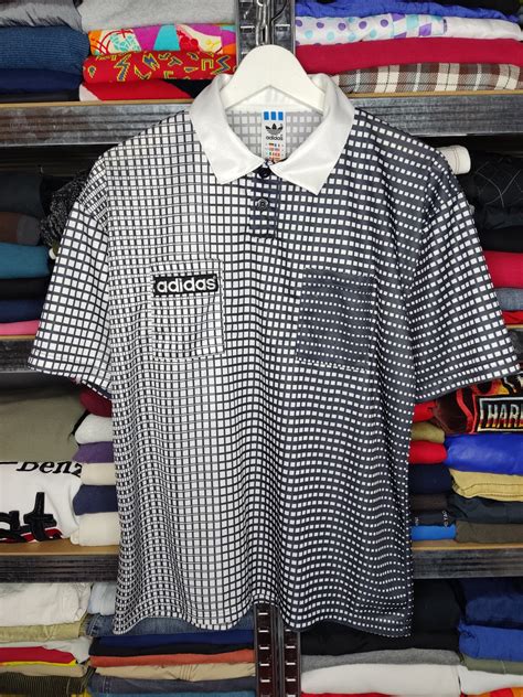 Adidas Adidas Blokecore Vintage 90s Referee Jersey Polo Shirt Drill