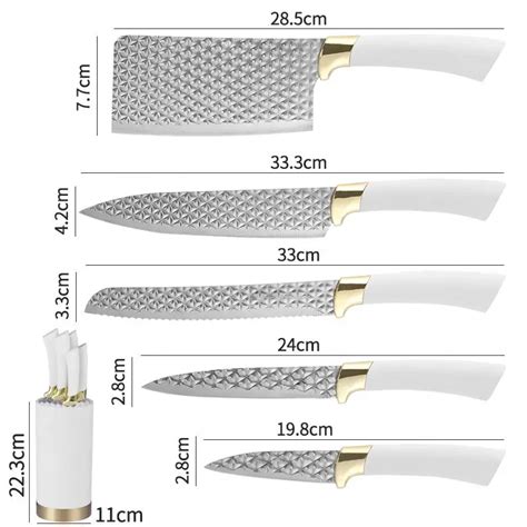 Customization High Carbon German Stainless Steel Kitchen Knife Set