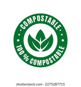 Compostable Icon Vector Design Templates On Stock Vector Royalty Free Shutterstock
