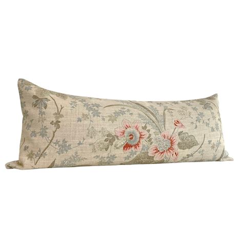 Ballard Designs Lumbar Pillow Cover Laura Floral Parchment Etsy
