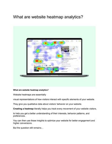 What Are Website Heatmap Analytics By Webmaxyofficial Issuu