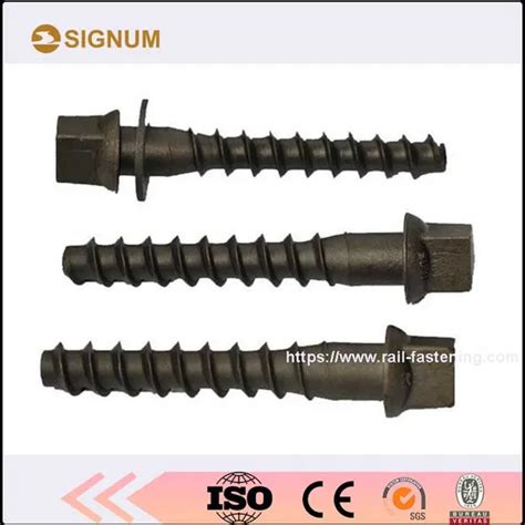 Railroad Screw Spikescrew Spike For Concrete Sleeperscrew Spike
