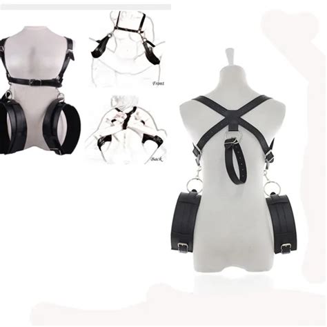 Leather Sponge Bdsm Bondage Restraints Open Leg Adult Sm Game Restrain