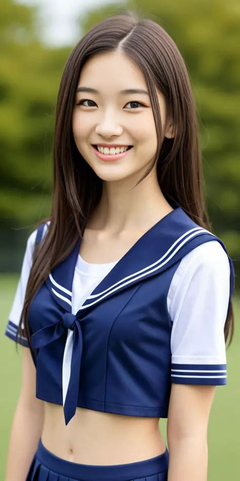 Neat College Girl School Uni Seaart Ai