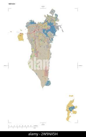 Shape Of A Topographic OSM Standard Style Map Of The Bahamas With