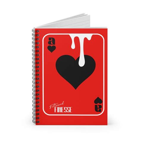Red Drippy Ace Notebook Doodling Finesse Notebook