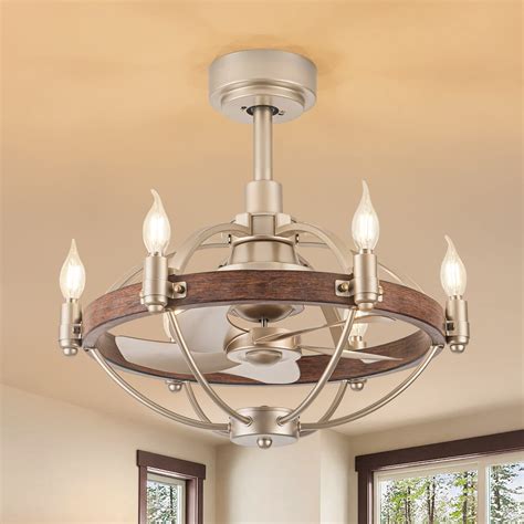 Buy Dider 22 Caged Farmhouse Ceiling Fan With Lights Remote Control
