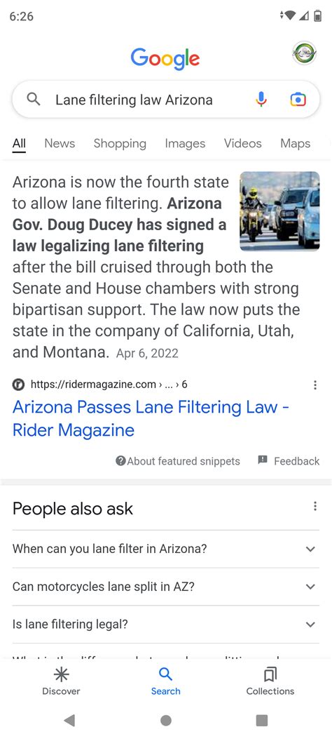 Arizonas Lane Filtering Law Is Going Into Effect As Expected The Non