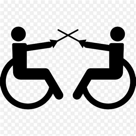 残奥会击剑图标PNG图片素材下载 图片编号qzmolzly 免抠素材网