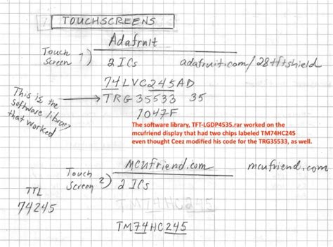 Arduino Touchscreen Arduino Tft Mcufriend