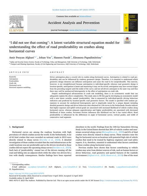 Pdf I Did Not See That Coming A Latent Variable Structural