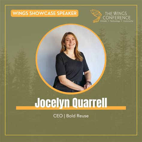 📢 Showcase Speaker Jocelyn Gaudi Quarrell Ceo Bold Reuse Jocelyn
