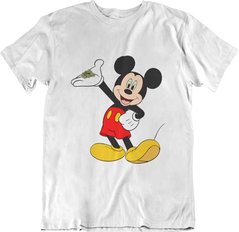 T Shirt Mickey Mouse Weed H Harlem Lifestyle