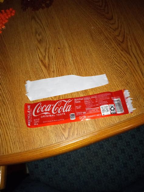My Coca Cola Bottle Wrapper Came Apart In Two Pieces R Mildyinteresting