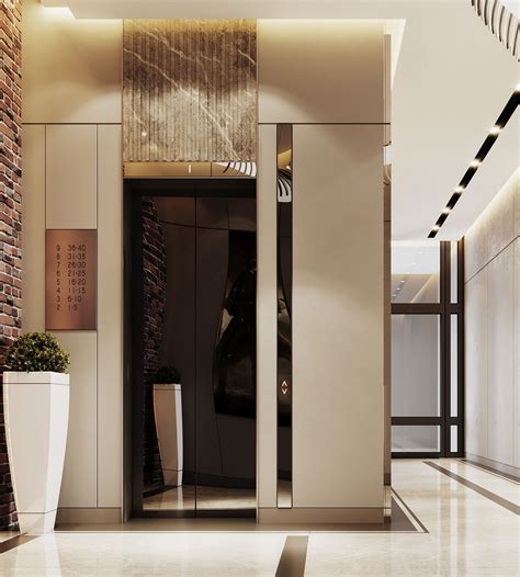 Hall Visualization Of Residential Complex On Behance Cladding Design