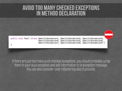 Java Exception Handling Best Practices Improved Second Version Ppt