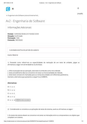 Portfólio Análise e Modelagem de Sistemas CURSO SUPERIOR DE