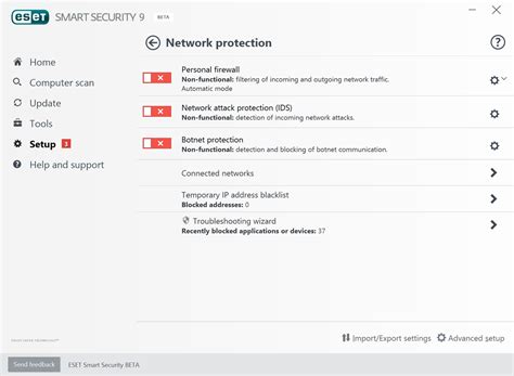 Non Functional Firewall In Interactive Firewall Mode ESET Beta Products For Home Users ESET