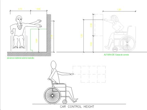 Turning Radius For Disabled In Autocad Cad 5566 Kb Bibliocad