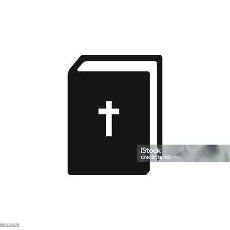 白い背景に聖書のアイコン聖書アイコンのストックイラスト現代の平らな絵文字ビジネスマーケティングインターネットのコンセプト 聖書のベクター