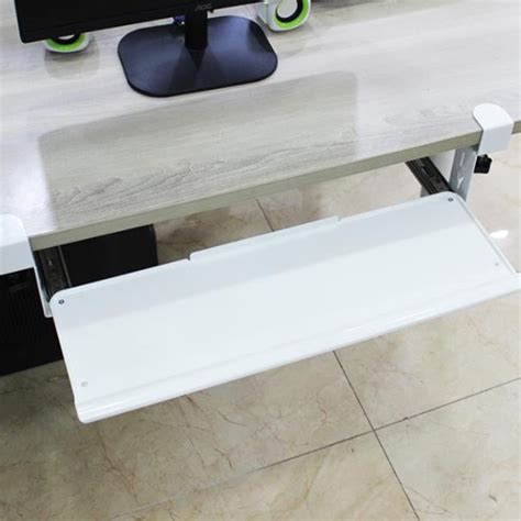 Buy Jww Stand Up Desk Extender Black White Sliding Keyboard Tray