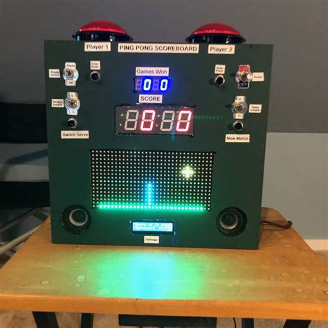 Ping Pong Scoreboard With Animation And Sound