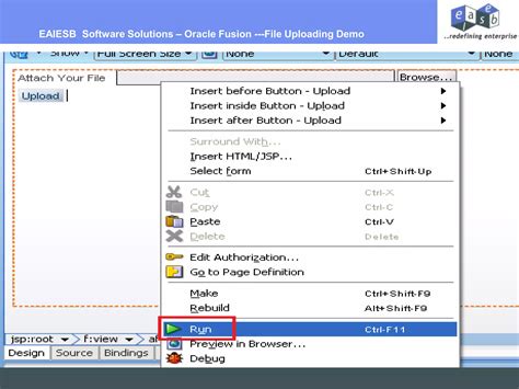 Oracle Fusion File Uploading Web Applicationpptx Oracle Fusion File Uploading Web Applicationpptx
