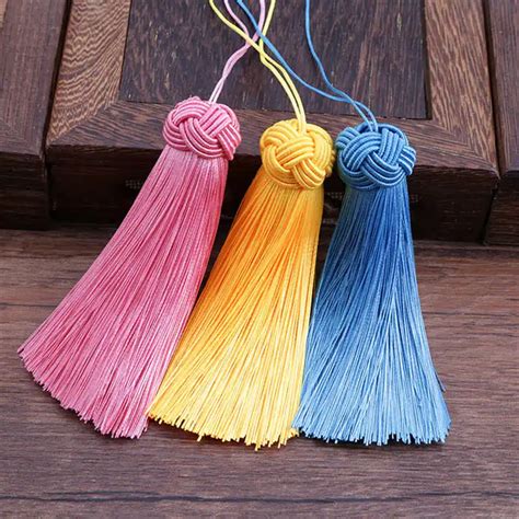 Doreenbeads 1pc Single Color Tassel Anti Wrinkle Handmade Key Tassel