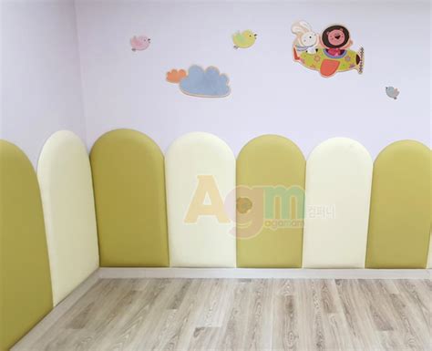 안전쿠션and놀이시설 전문브랜드~아가맘 라라어린이집 벽쿠션매트 반원