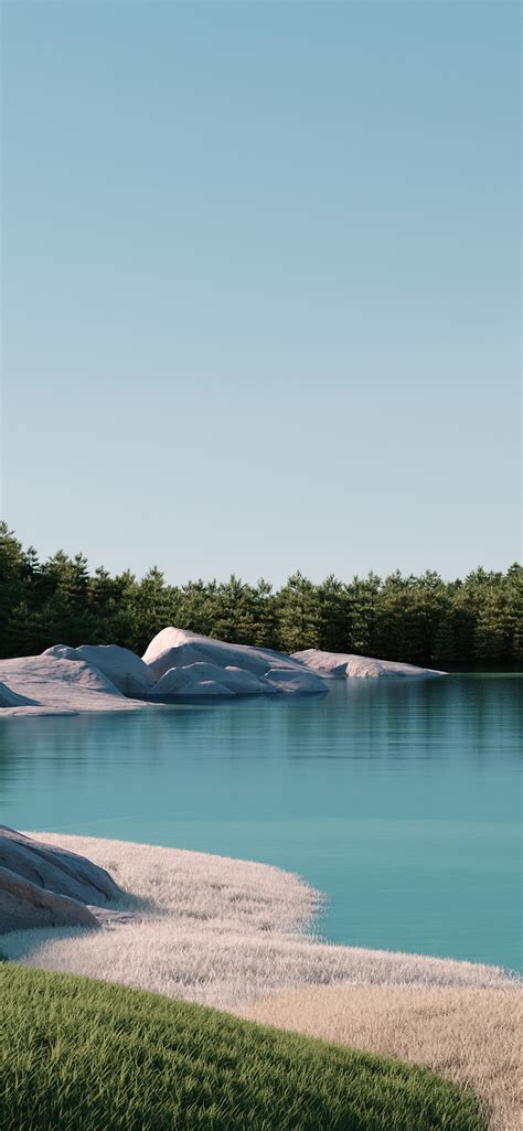 Windows 11 Wallpaper 4k Lake Landscape Forest Daytime