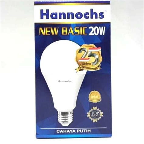 Jual Hannochs Lampu Led New Basic W Watt Cahaya Putih Shopee Indonesia
