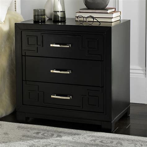 Safavieh Greek Key 3 Drawer Nightstand Muebles Pintados Modernos