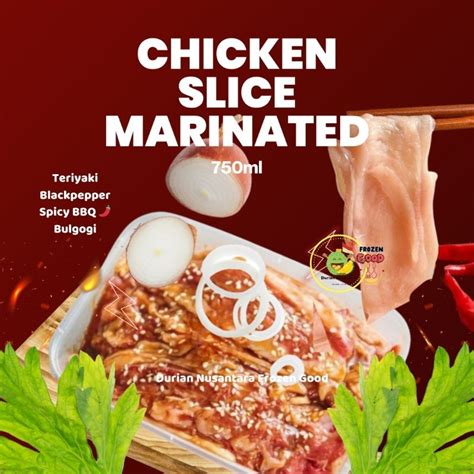 Jual Chicken Slice Marinasi Ayam Tipis Ayam Slice Marinasi Ayam Bumbu