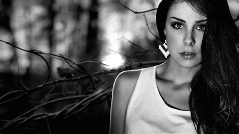 Brunette Celebrity Tree Adult Lena Meyer Landrut Monochrome Hair
