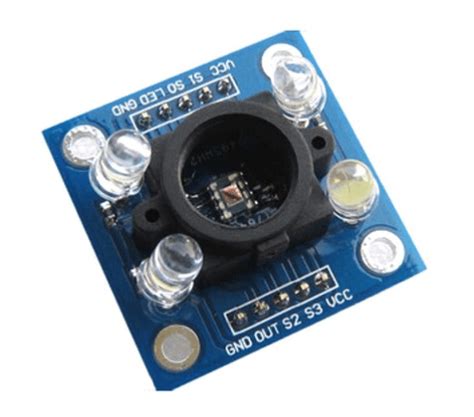 Tcs3200 Renk Sensörü Taos Tcs3200 Sensör çipi Ve 4 Beyaz Led De Dahil