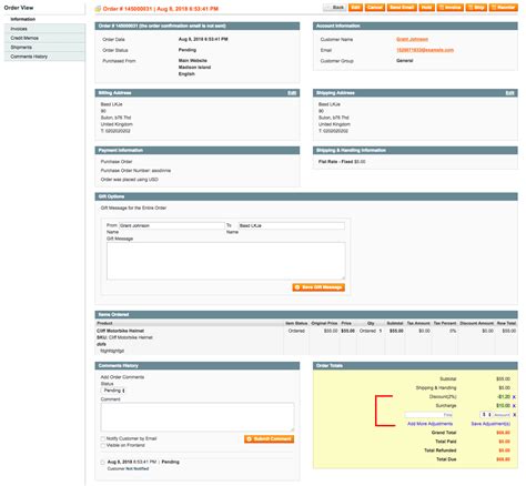 Order Total Adjustments By Admin Magento 1 Extension Flat Discount Or Surcharge To Order