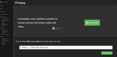 ffmpeg官网下载 安装教程 合并视频 windows 提取音频 gui 命令 别摸鱼导航