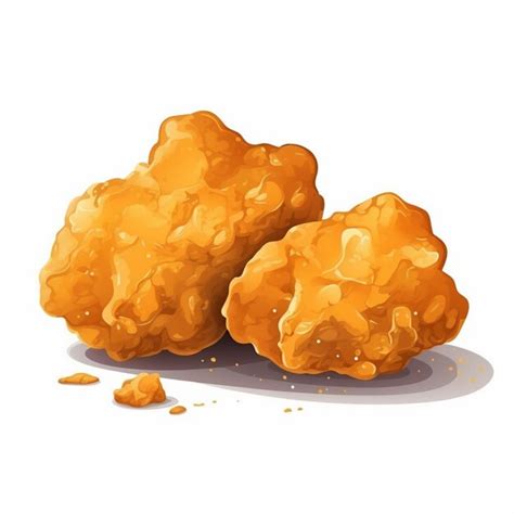 Premium Vector Vector Nugget Illustration Isolated Chicken Food Snack