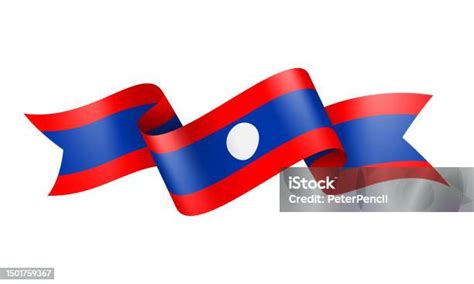 라오스 국기 리본 벡터 스톡 일러스트레이션 3차원 형태에 대한 스톡 벡터 아트 및 기타 이미지 3차원 형태 국기 그림자