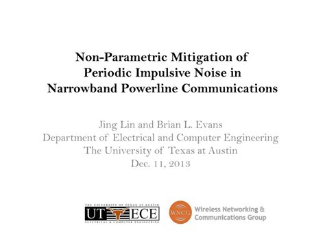 Ppt Non Parametric Mitigation Of Periodic Impulsive Noise In