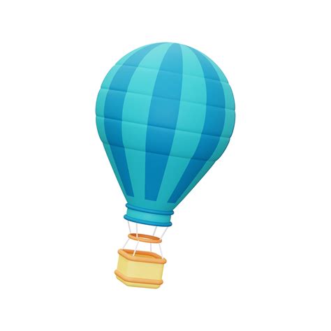 3d Hot Air Balloon Icon 10871759 Png