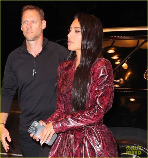 Kim Kardashian Makes A Statement In Floor Length Red Coat During New