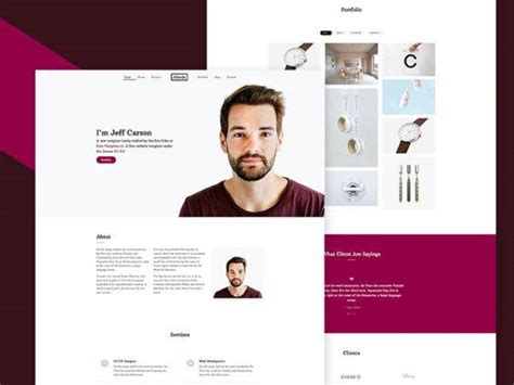 Best Free Responsive HTML CSS Portfolio Templates In