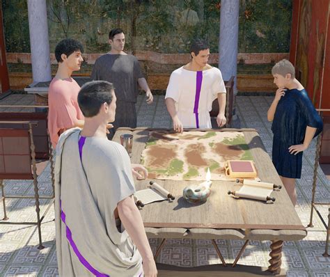 Caesar Plotting The Invasion Of Parthia D Render By Praedane