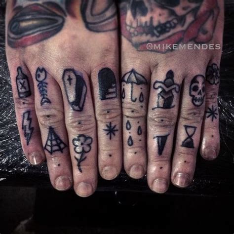 Knuckle Tattoo Flash