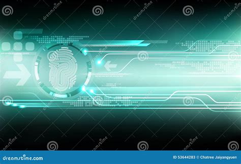 Abstract Technology Backgroundsecurity System Concept Stock Vector Illustration Of Binary