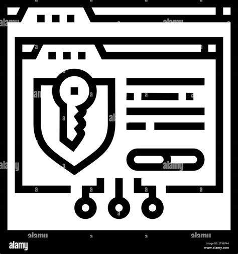 Software Licensing Line Icon Vector Illustration Stock Vector Image And Art Alamy