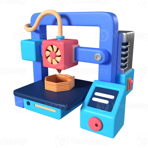 Fdm 3d Printer 3d Illustration Icon 28583860 Png